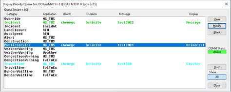 add flush button to vms queue window · issue 27 · wsdot tmc web apps