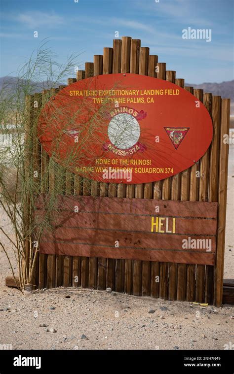 Strategic Expeditionary Landing Field Sign Located At Camp Wilson On