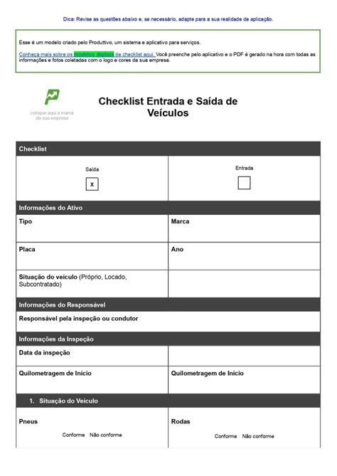 Modelo De Checklist 16 Modelos Gratuitos Em Word