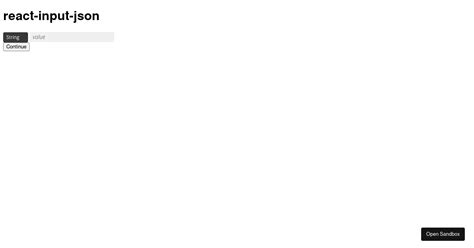 React Input Json Forked Codesandbox React Input Json Forked Codesandbox