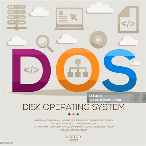 dos disk operating system stock illustration download image now
