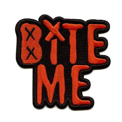 Avril Lavigne Bite Me Patch Pop Punk Rock Album Embroidered Iron On Patch Collection