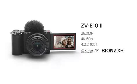 Sony Zv E10 Ii Mirrorless Camera Black Bundled With 64gb