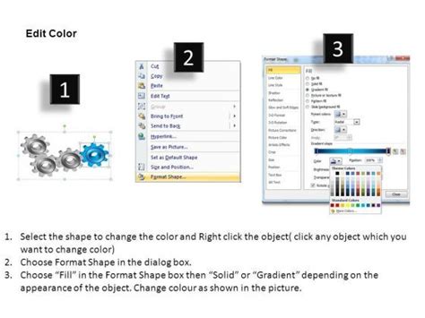 Powerpoint Slides Graphic Gear Wheel Ppt Process