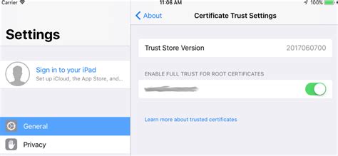 Ios Certificate Trust Center Rios