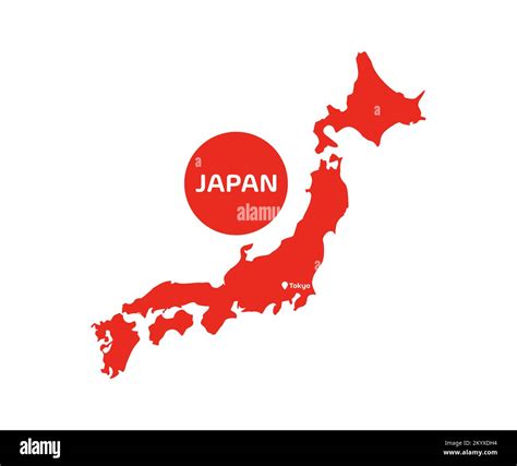 Silhouette Mappa Giappone Con Logo Tokyo 日本地図のイラスト Mappa Del Mondo