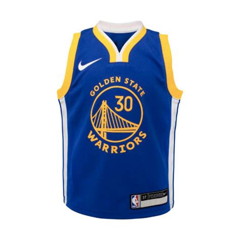 Camisola Nike Golden State Warriors Icon Edition Stephen Curry Criança Rush Blue Basketball