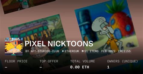 Pixel Nicktoons Collection Opensea