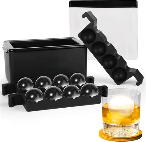 D2025crystal Clear Ice Ball Maker 8 Large 2 Inch Spheres That Chill