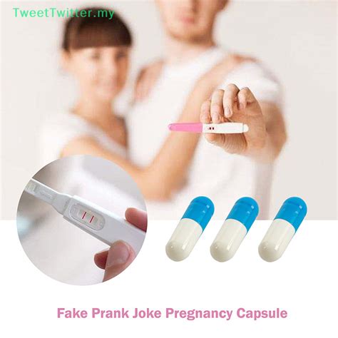 Tweettwitter Fake Prank Joke Pregnancy Test Capsule Fools Day