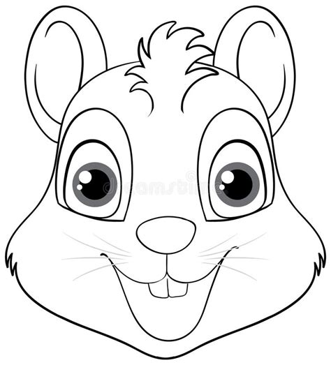 Squirrel Face Drawing