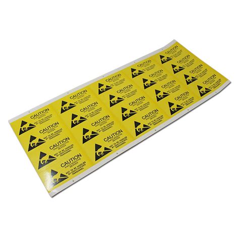 200pcslot Adhesive Antistatic Esd Caution Sticker Grandado