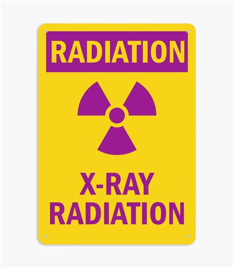 Radiation Warning Signs Alumetal