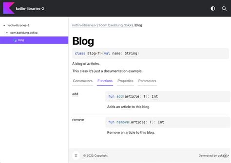 Introduction To Kotlin Documentation With Dokka Baeldung On Kotlin
