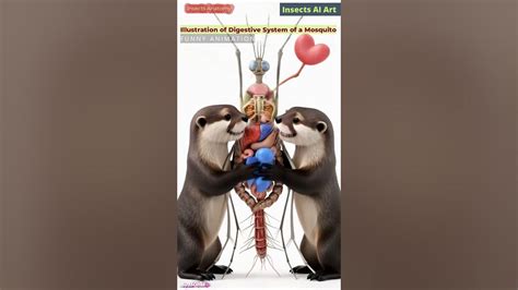 Microscopic Mosquito Digestive System Animation Insects Ai Art 01