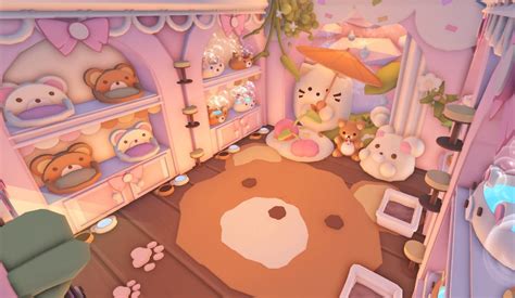 Adopt Me Rilakkuma Bear Pink Cutecore Grind Home Tiny House Wtswtt