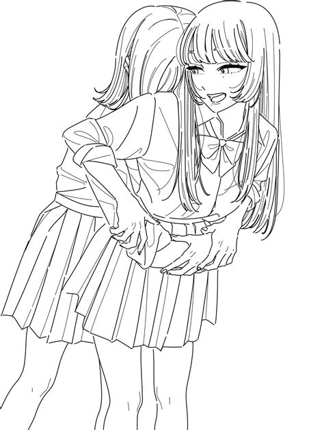 Kamatama Rom Original Highres 2girls Bow Bowtie Dress Shirt