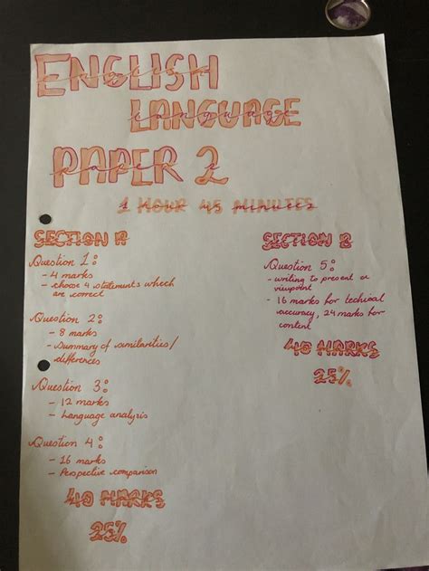 English Language Paper 1 Revision Pdf