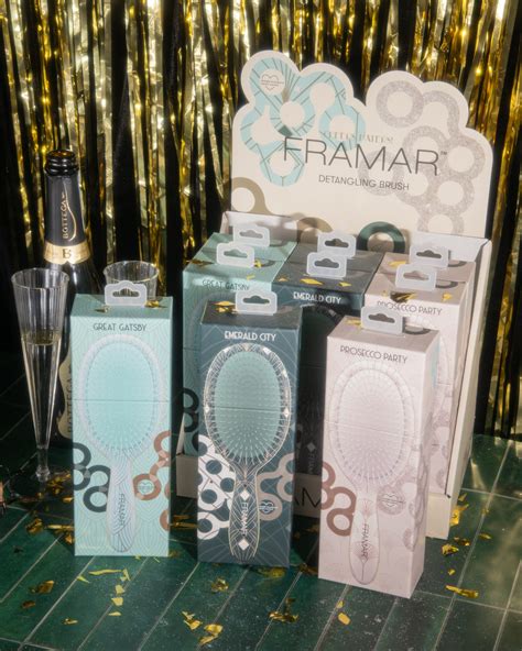 Framar Cheers Haters 9pc Detangle Brush Retail Display Chi Hair Nz