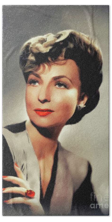 Agnes Moorehead Vintage Actress Beach Sheet By Esoterica Art Agency Pixels