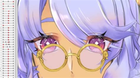 Wip Close Up Of Some Glasses Rigging On My Personal Model Rlive2d