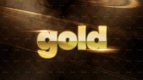 Gold Text Effect - Graphics | Motion Array