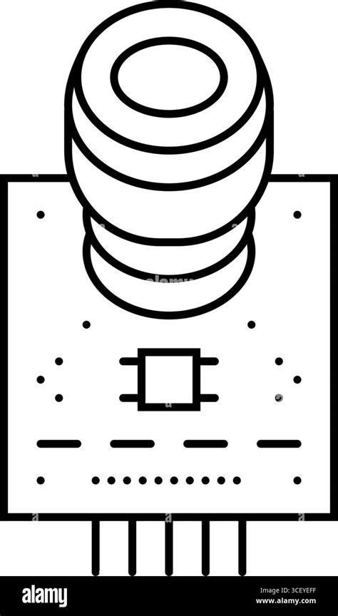 Co2 Sensor Module Line Icon Vector Illustration Stock Vector Image And Art Alamy