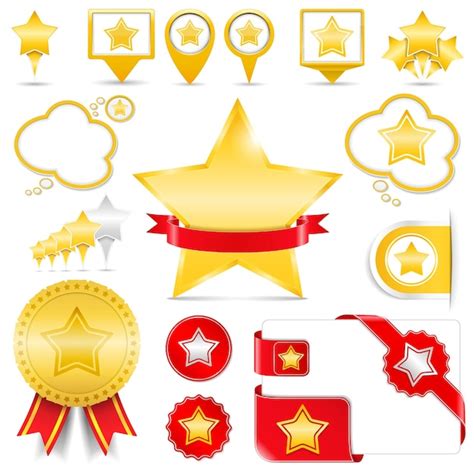 premium vector design elements with stars