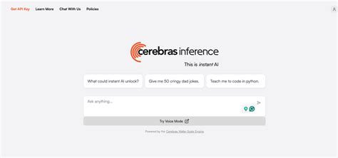 Chat Inference And Api Supply Chain Resource Product By Cerebras