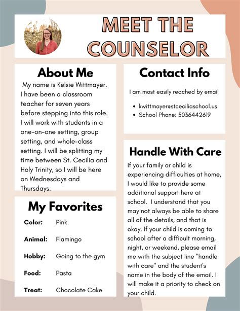 School Counselor St Cecilia School