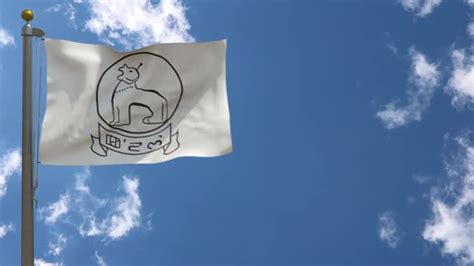 Manipur Flag India On Flagpole Motion Graphics Videohive