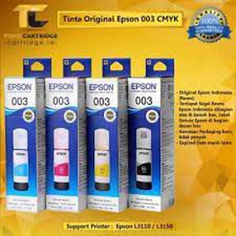 Tinta Refill Printer Epson 1 Set