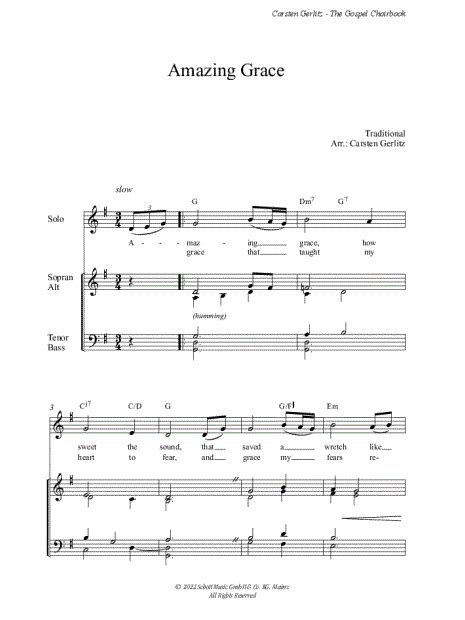 Carsten Gerlitz Amazing Grace Sheet Music In G Major Download