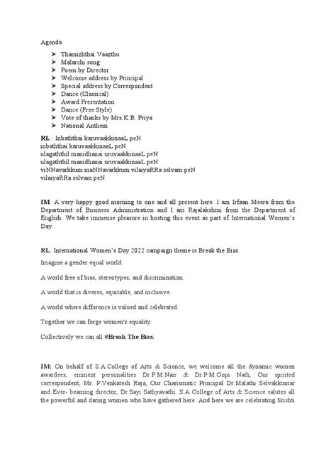 Compering Script Pdf