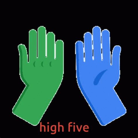 High Five Hand Blue
