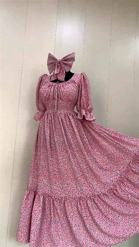 50 مدل پیراهن دخترانه نوجوان 2024؛ برای تابستان با پارچه های فانتزی و کیوت مانند گـُـ ـلـی مُــــב