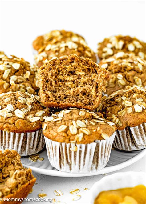 Simple Applesauce Muffins No Eggs Dairy Or Sugar Mommys Home Cooking