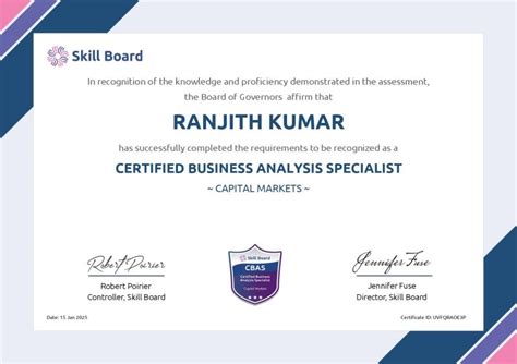 Ranjith Kumar On Linkedin Happy To Share That I Have Earned Certified Business Analysis