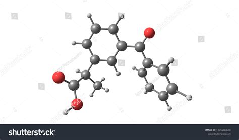 Ketoprofen C16h14o3 One Propionic Acid Class Stock Illustration