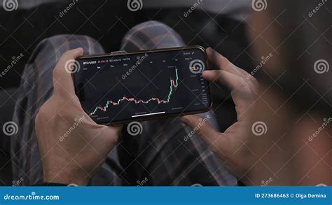 Trader Using Technical Analysis At Stock Market Candlestick Patterns