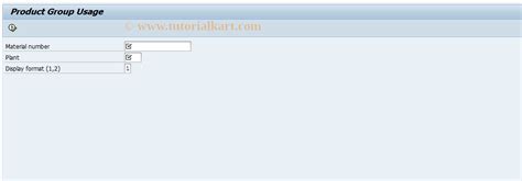 Mc73 Sap Tcode Evaluation Material Usage Production Group
