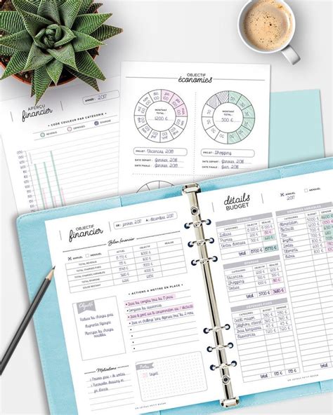 Budget Planner à Imprimer Pour La Gestion De Comptes Et Le Suivi Financier Mensuel Et Annuel