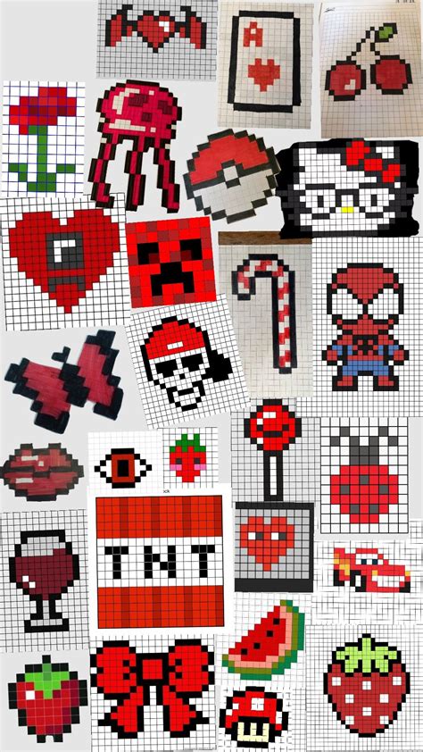 Pixsel Art Декоративные рисунки Эскизы открыток Рисунки крестов