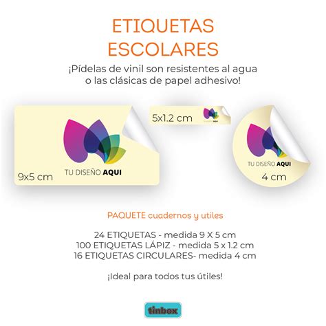 Etiquetas Escolares Mi Diseño