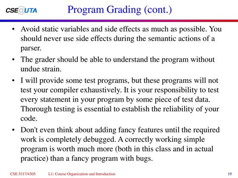 cse4305 compilers for algorithmic languages cse5317 design and