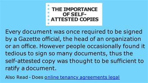 What Is Self Attestationpptx Law