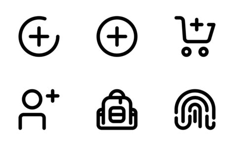 Basic Ui Outline Icon Pack Black Outline 50 Svg Icons