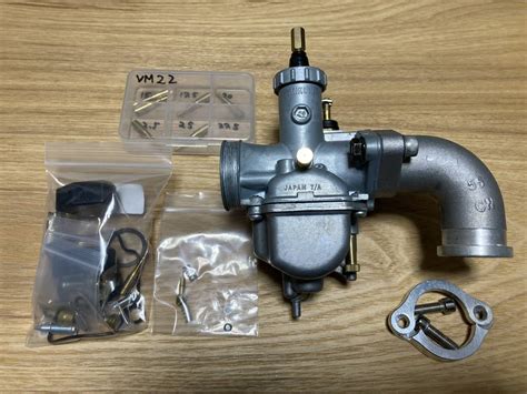 Mikuni vm22 ミクニ 可変マニホールド付き、おまけ補修部品とパイロットジェット付き4mini キャブ モンキー カブ ダックス シャリー Mikuni vm22 ミクニ 可変 ...