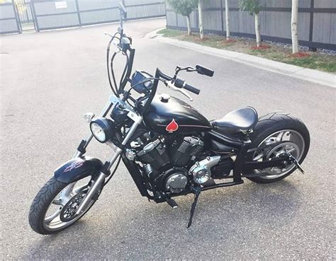Yamaha 650 Custom With Ape Hangers Motorcycle Handlebars For Yamaha V