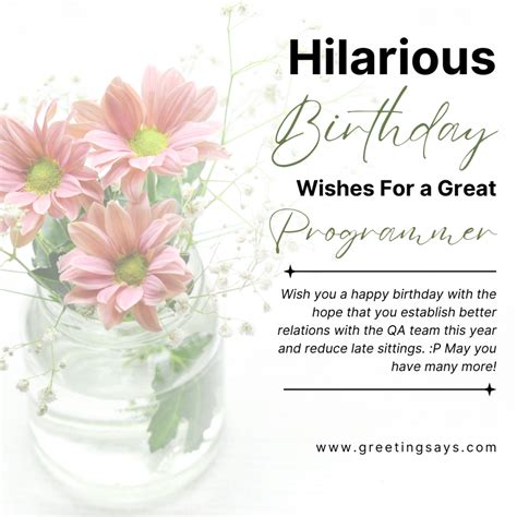 Funny Birthday Wishes For Programmers